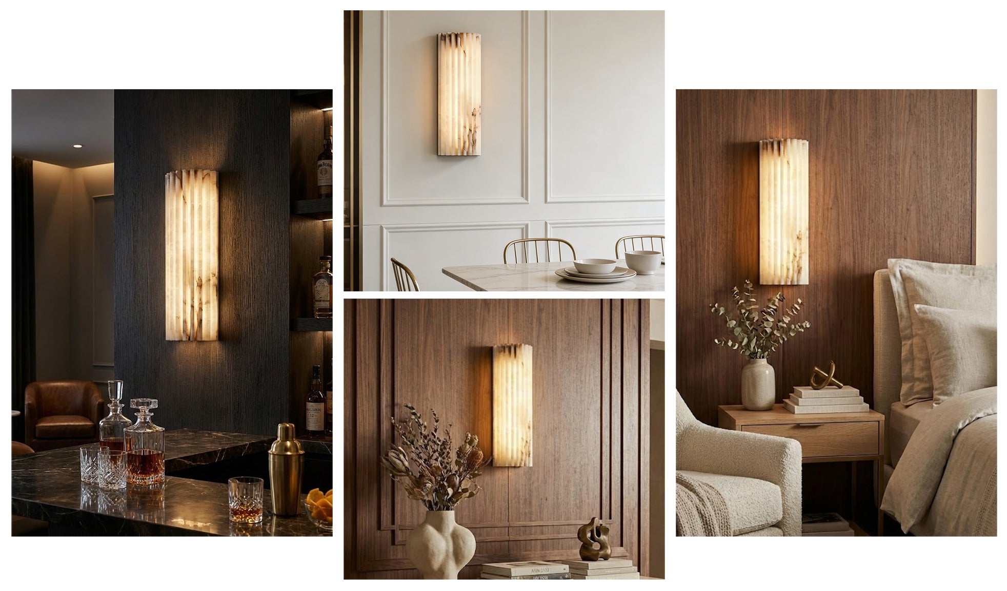 Alvia Alabaster Wall Light – SamuLighting