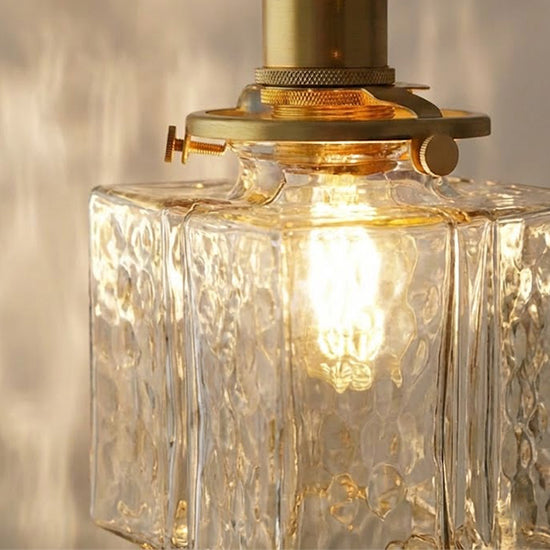 Jewel Square Glass Pendant Lamp – SamuLighting