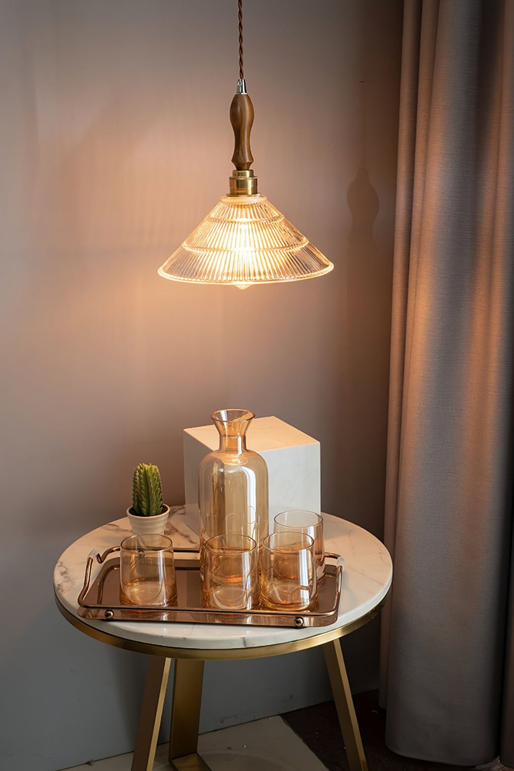 Retro Cone Shape Boston Bowl Pendant Light – SamuLighting