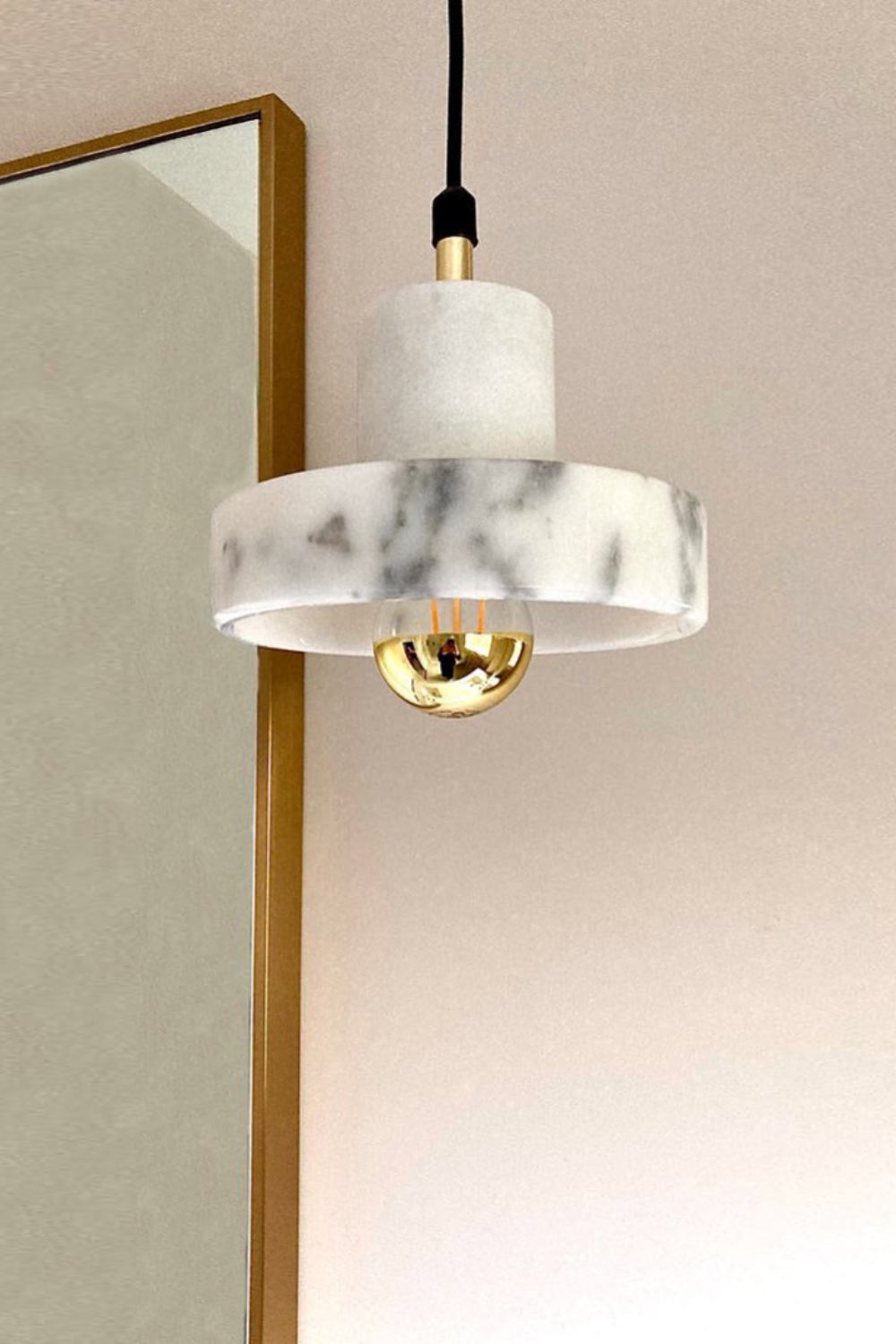 Stone pendant lamp