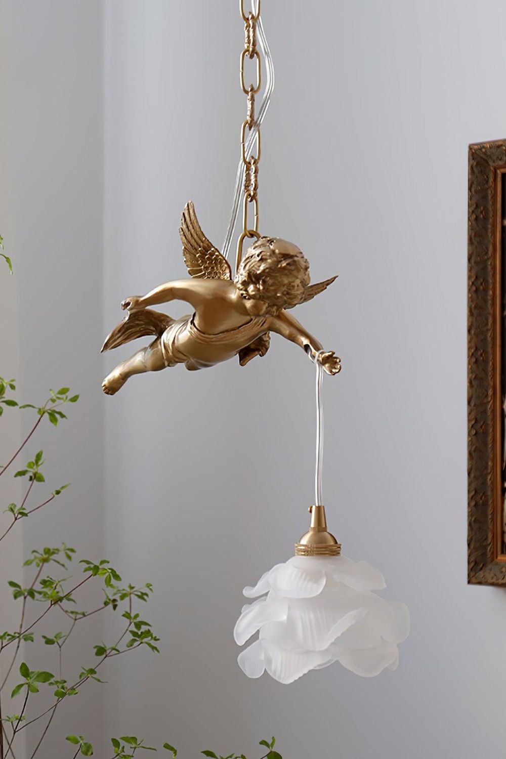 Vintage Golden Angel Pendant Light – SamuLighting