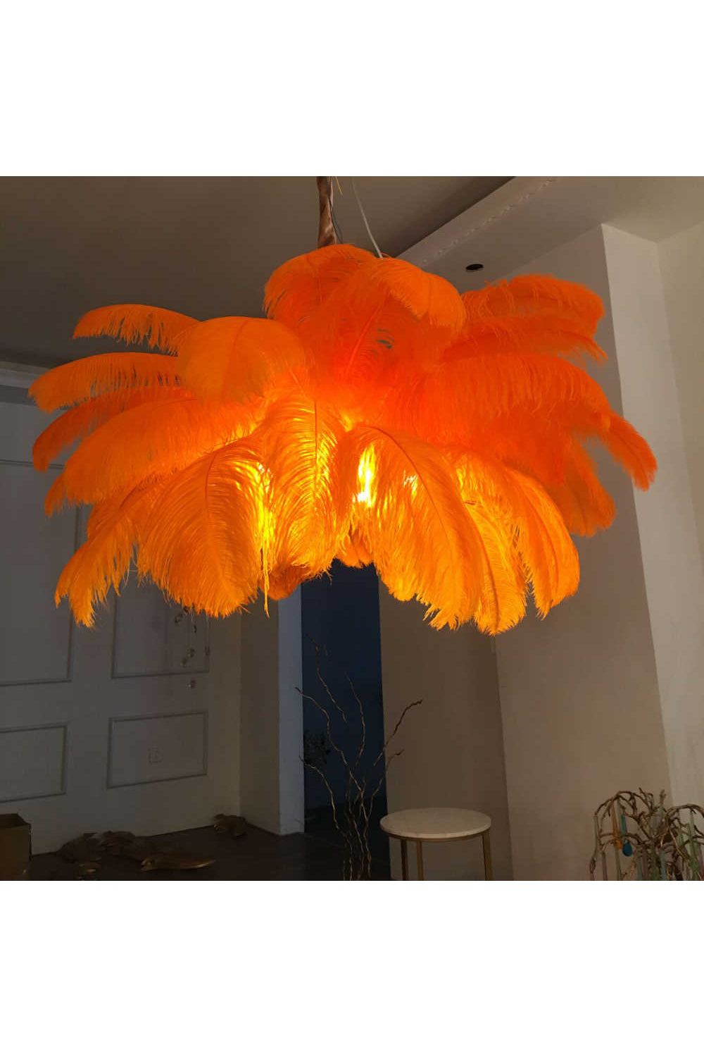 Ostrich Feather Chandeliers