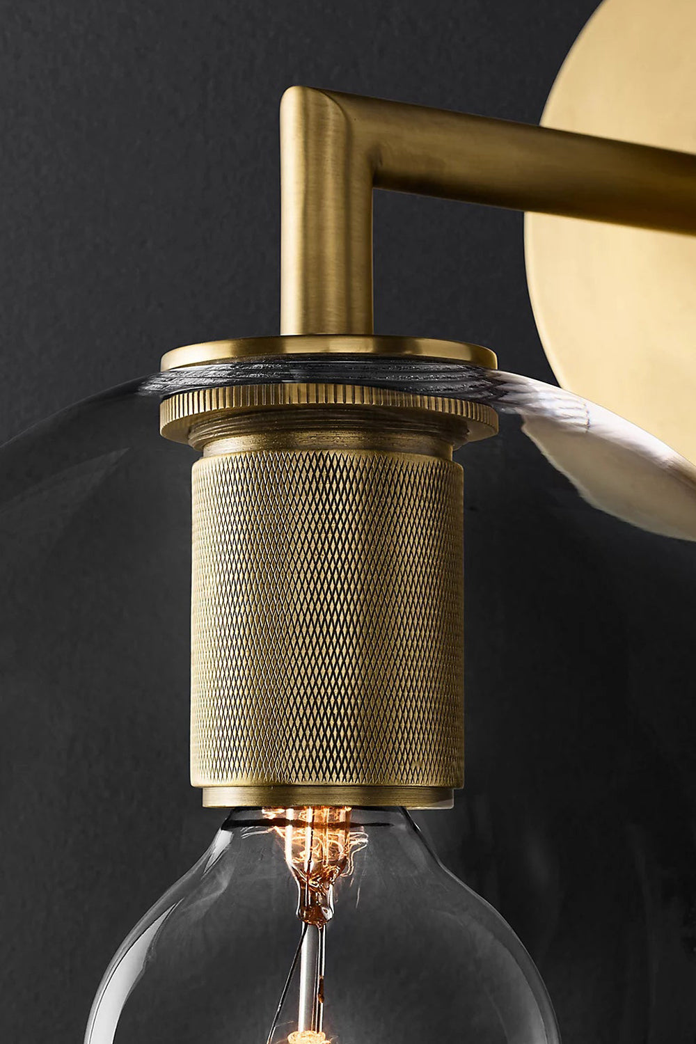 Glass Shaded Sconce