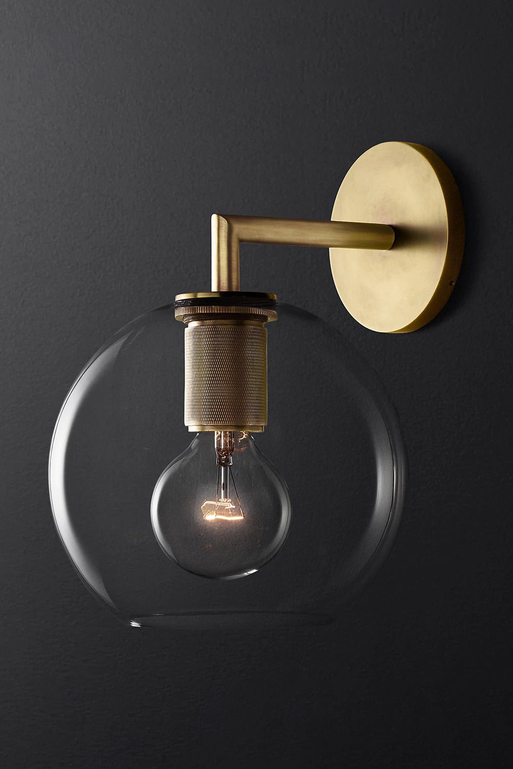 Glass Shaded Sconce