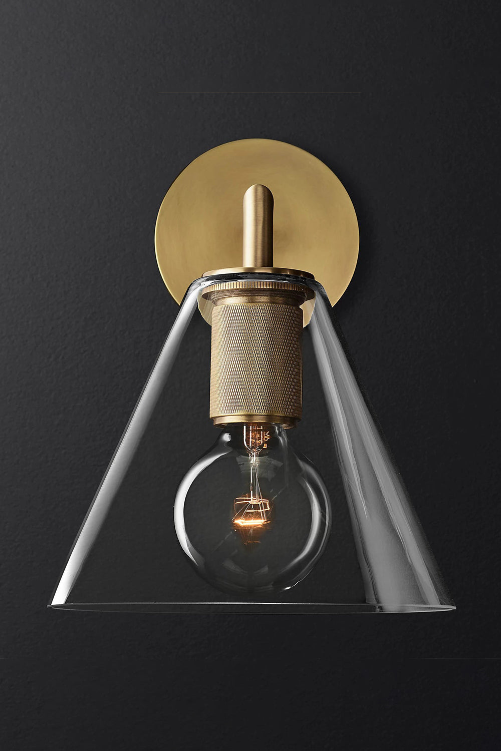 Glass Shaded Sconce